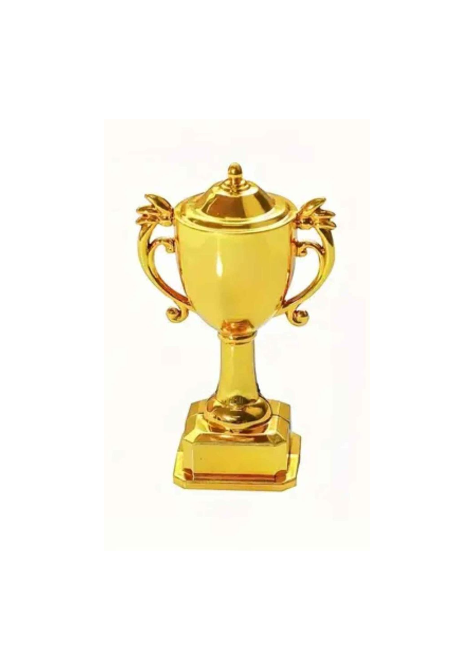 Shine Bright with Our Plastic Gold Trophy Cake Topper - Perfect for ...